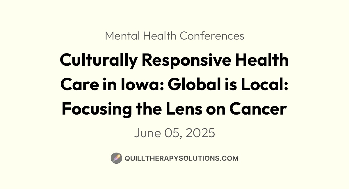 Culturally Responsive Health Care in Iowa: Global is Local: Focusing ...