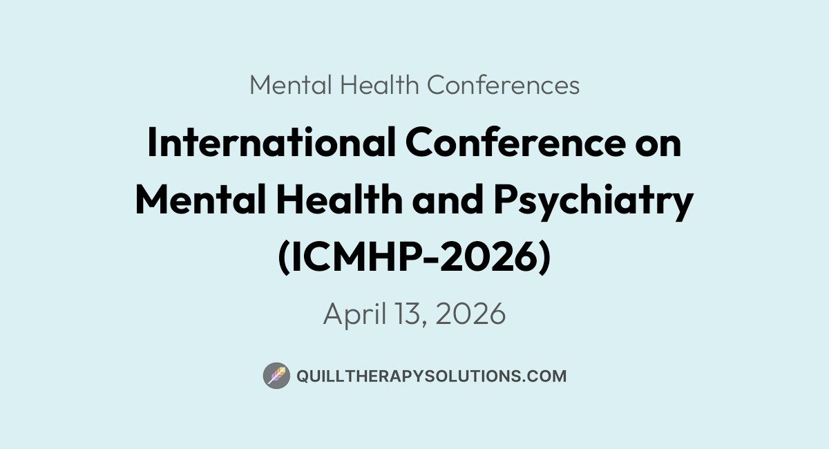 International Conference on Mental Health and Psychiatry (ICMHP-2026 ...