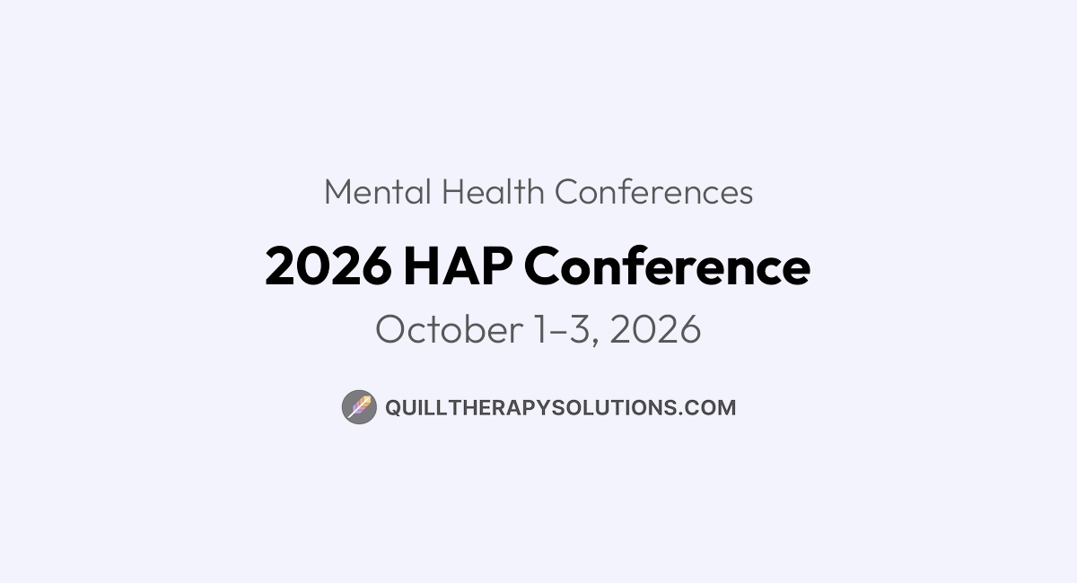 2026 HAP Conference | Quill Therapy Solutions