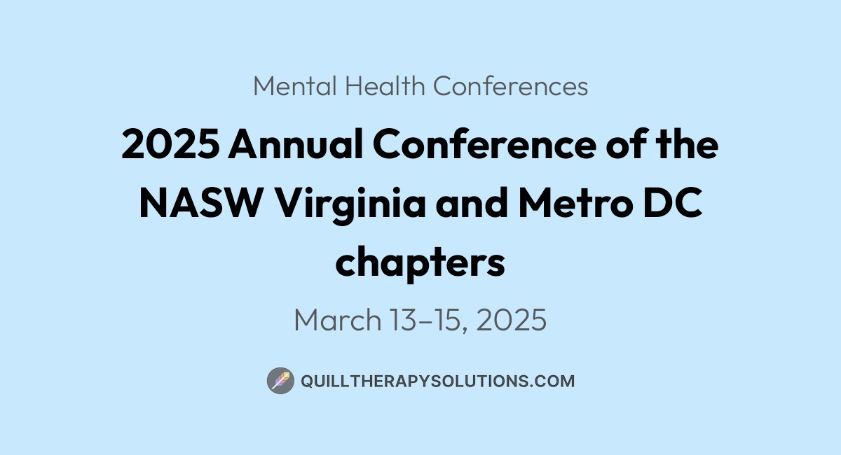 2025 Annual Conference of the NASW Virginia and Metro DC chapters ...